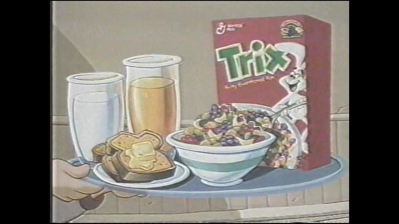 Trix Cereal Hypnotized Rabbit Box Promotion Commercial (1994) - YouTube