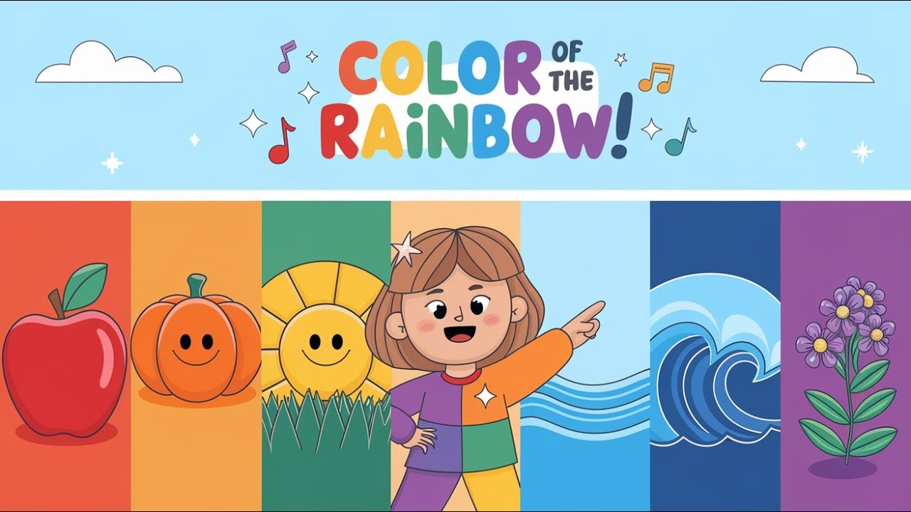 Sing and Learn Colors with the Rainbow: Fun Kids Educational Video ...