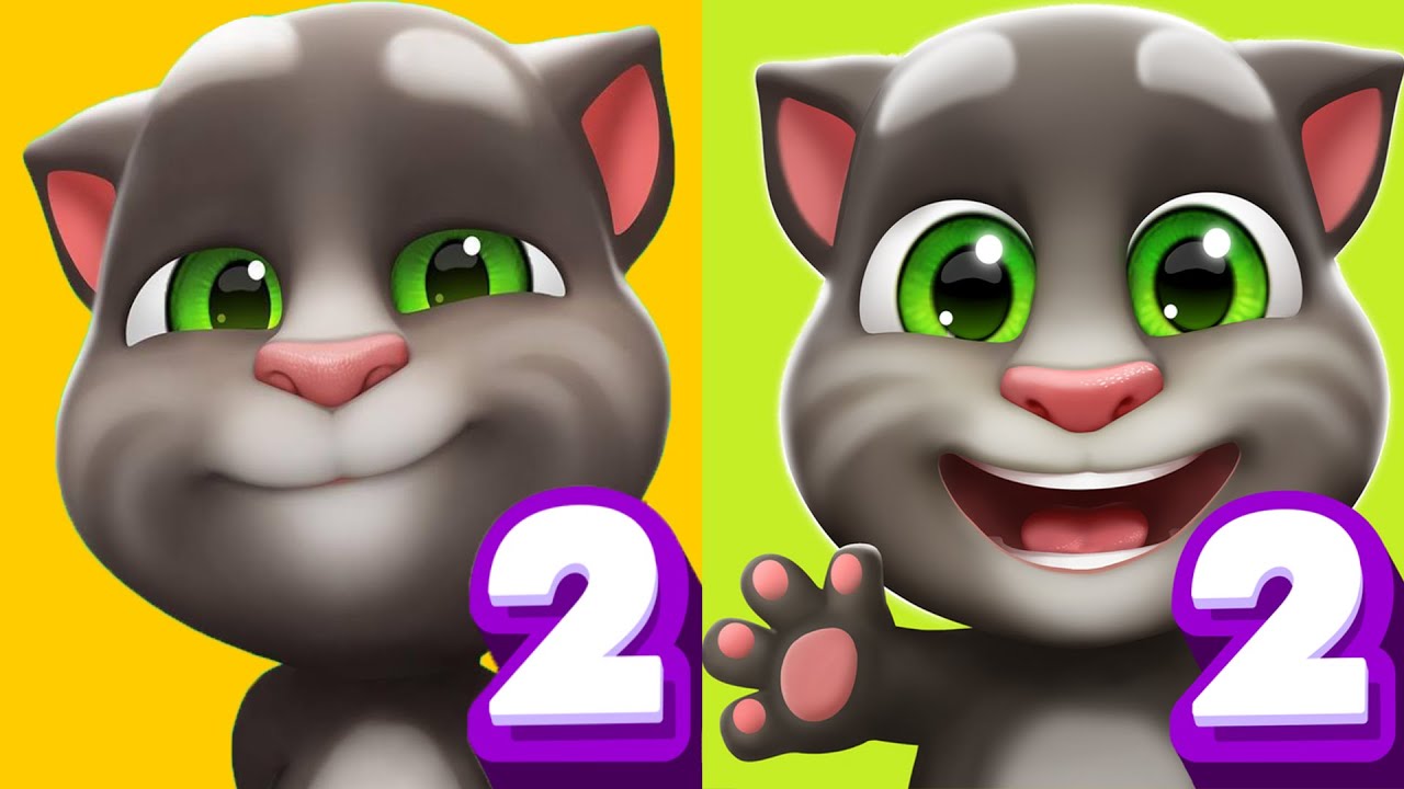 My Talking Tom2 vs My Talking Tom2 Ios Andriod Gameplay 2024 | Two in 1 ...