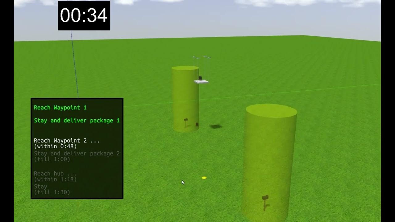Temporal Waypoint Navigation of Multi-UAV Payload System using Barrier Functions - YouTube
