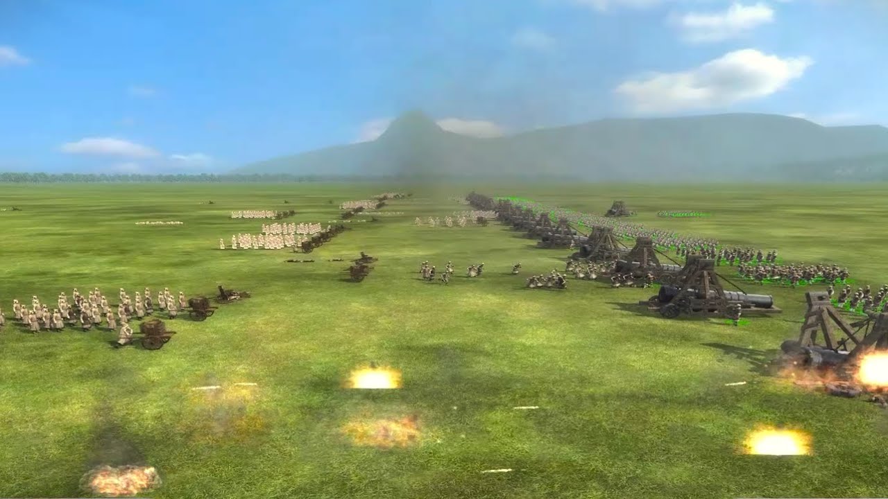40 Monster Cannons Vs 40 Rocket Launchers - YouTube