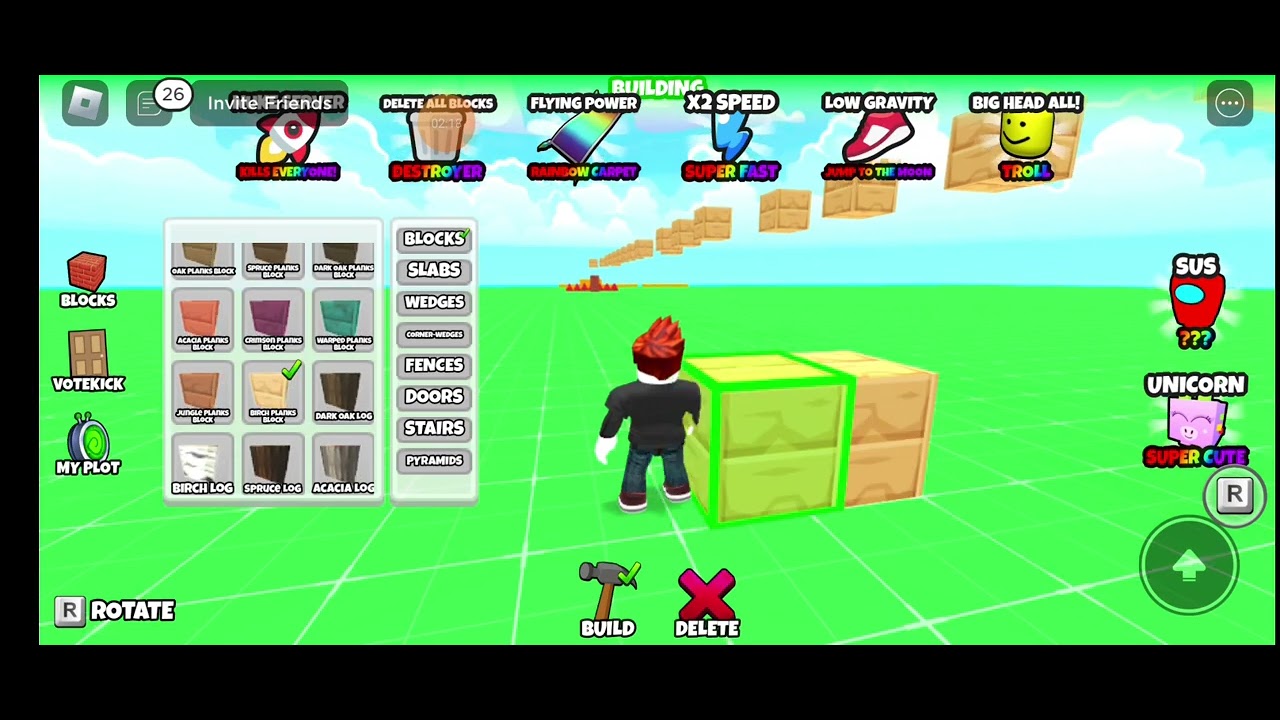 playing "building block" in roblox - YouTube