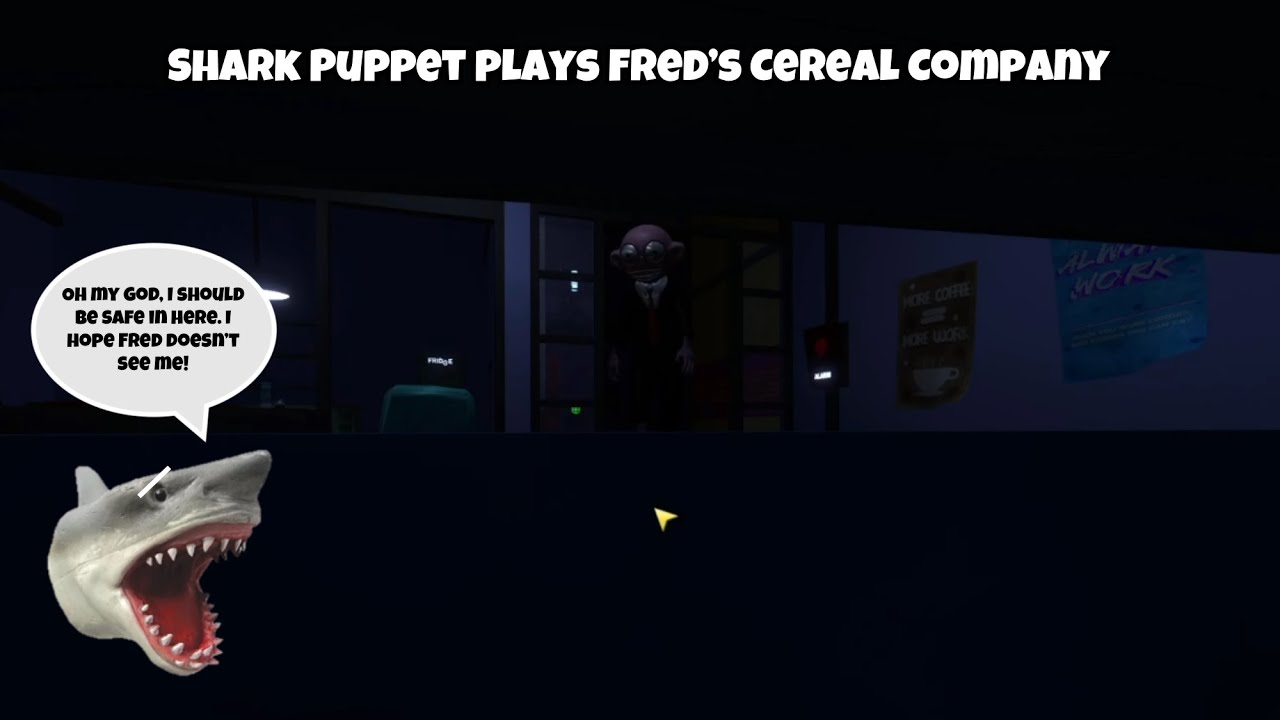 SB Movie: Shark Puppet plays Fred’s Cereal Company! - YouTube