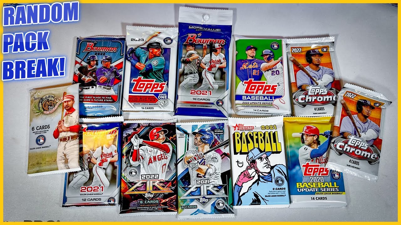 Random Baseball Card Pack Break! Relics, Rookies, Parallels & More ...