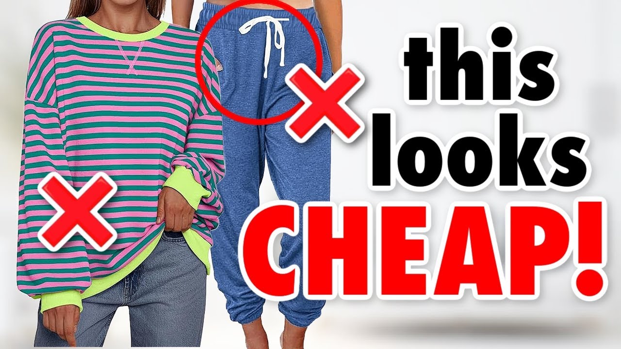 12 Clothes That Look CHEAP! (what to wear instead) - YouTube