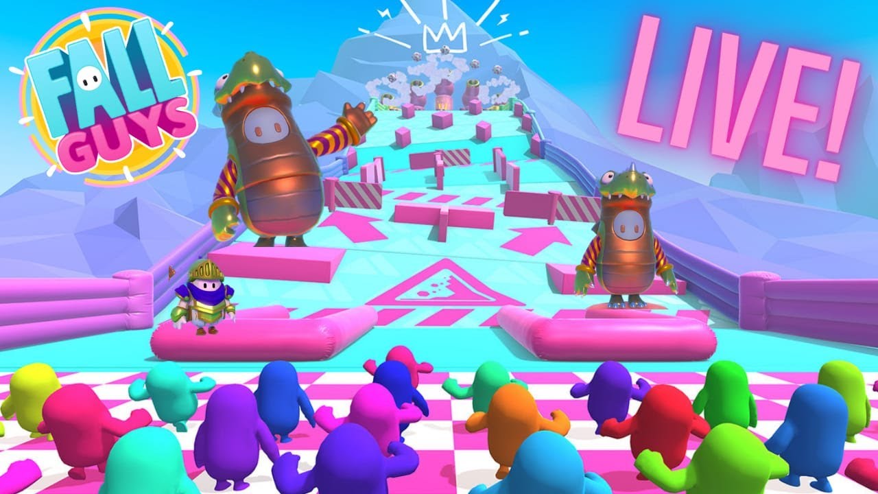 DIVE RIGHT IN: Come Hang Out & Play Some Fall Guys With Me - LIVE # ...