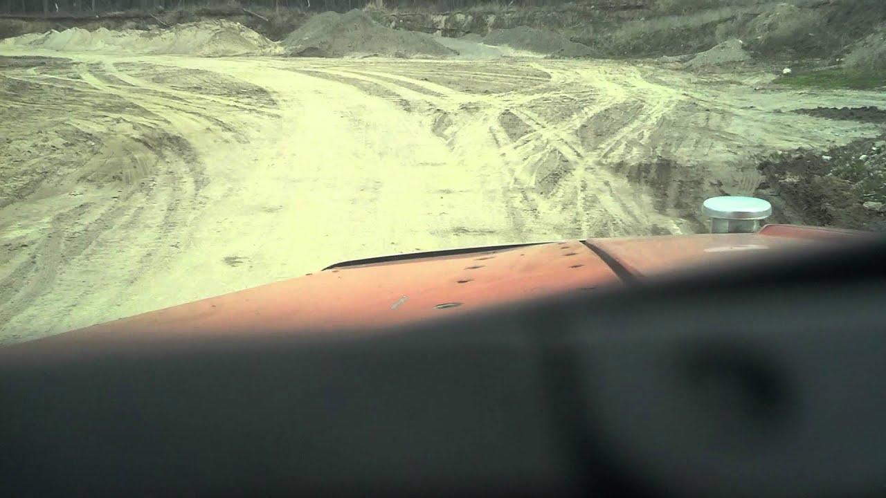 Backing up a gravel train - YouTube