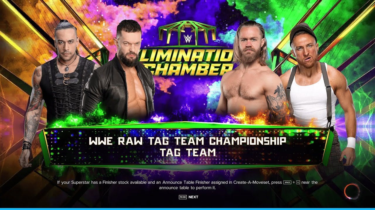 WWE Tag Team Championship Match: Priest & Balor vs. New Catch Republic ...