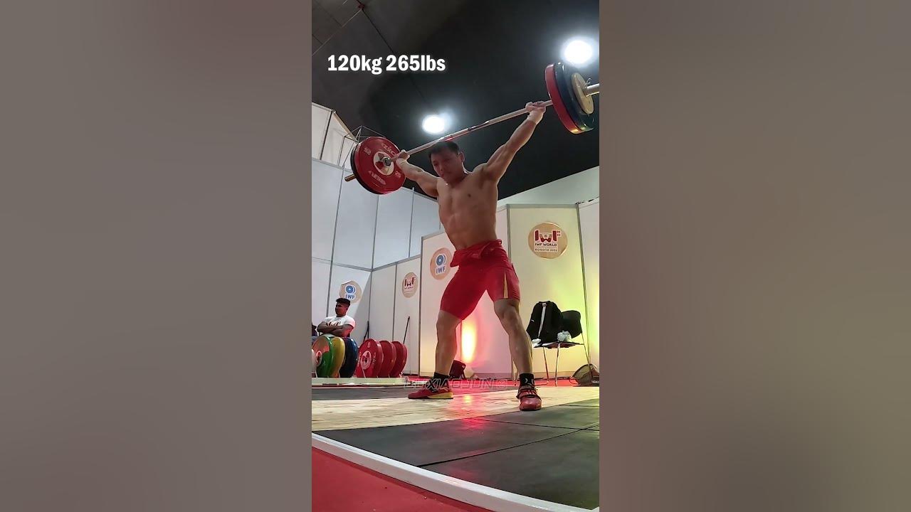 Chen Lijun 0-148kg snatch warm-up - YouTube
