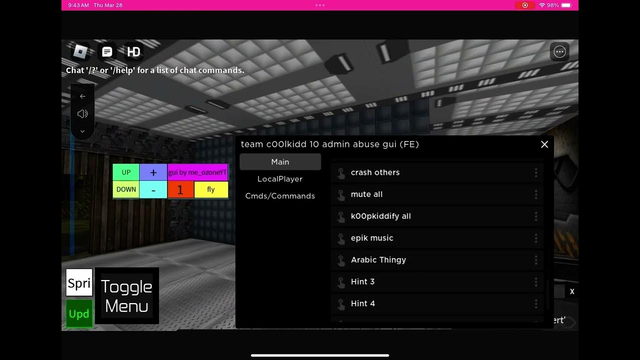 Roblox Fe Script Showcase (Admin Abuse Gui) - YouTube