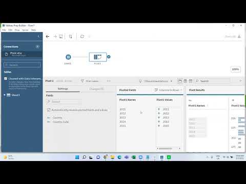 Pivot using Tableau Prep - YouTube