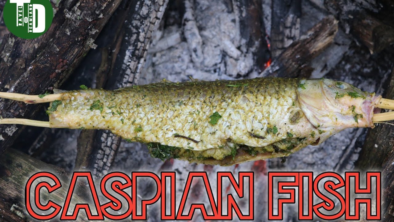 CASPIAN FISH ON CHARCOAL 🔥🐟 #Seafood #Food #Fish #Nature #cooking # ...