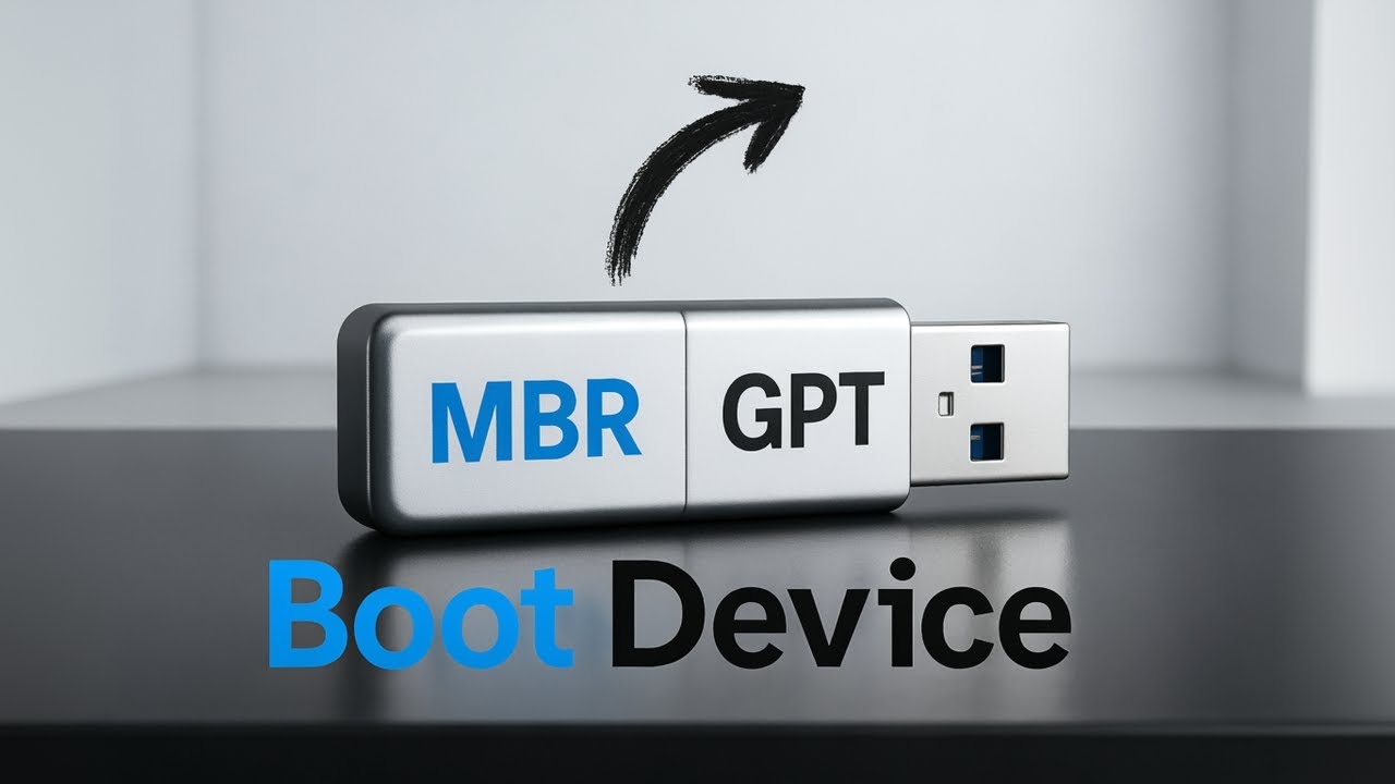 MBR or GPT When Creating Windows USB Boot Device - YouTube