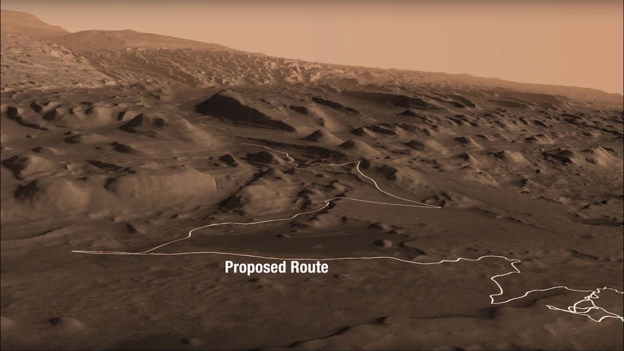 Mars Rover Mount Sharp Countdown
