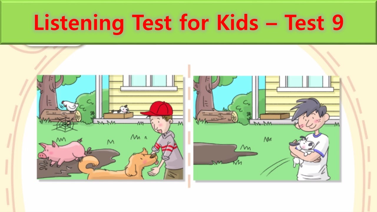 Listening Test for Kids | Test 9 - YouTube
