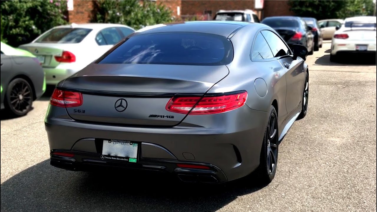 Mercedes S63s 3M Satin Dark grey - YouTube