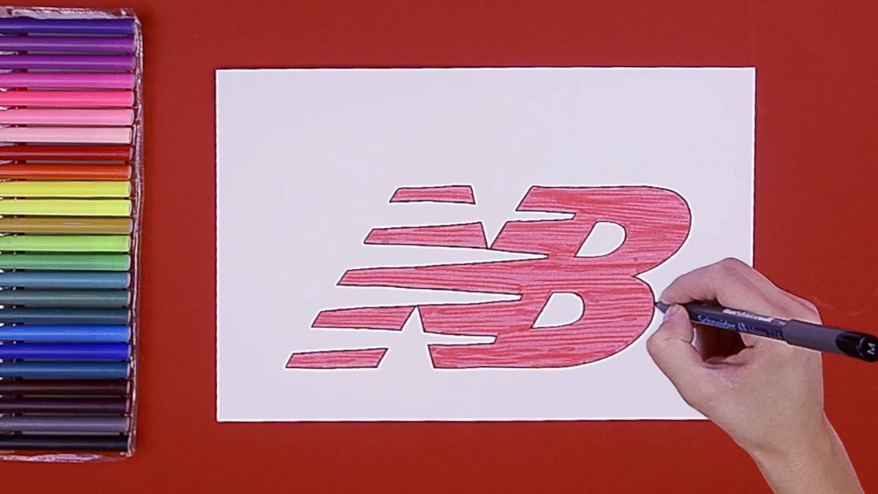 How to draw the New Balance Athletics Logo - YouTube
