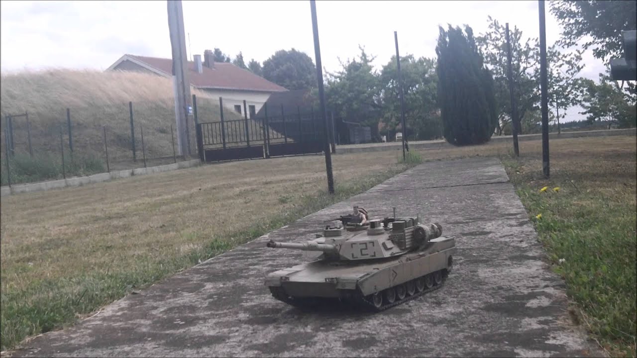 Char Abrams M1A2 Heng Long 1/16 - YouTube