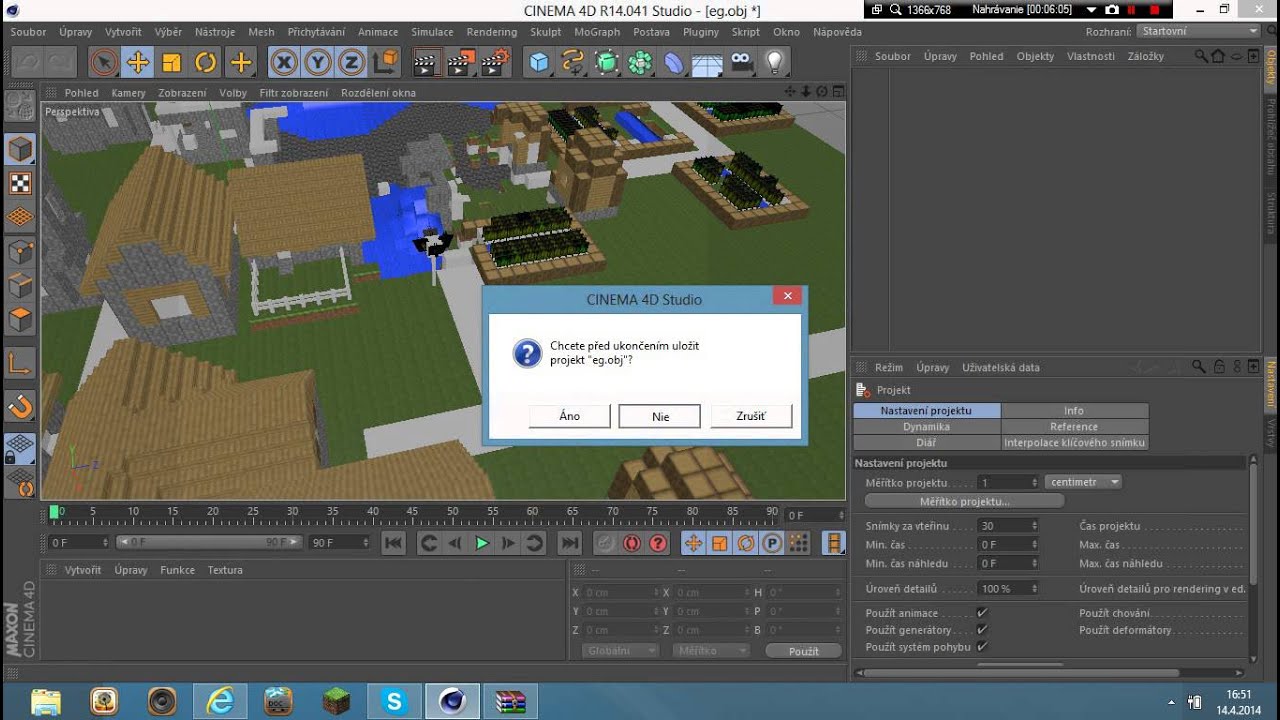 ~Cinema 4d ~ Minecraft Postava [Tutorial] - YouTube