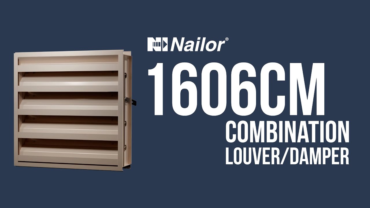 Nailor Model 1606CM Combination Louver/Damper - YouTube