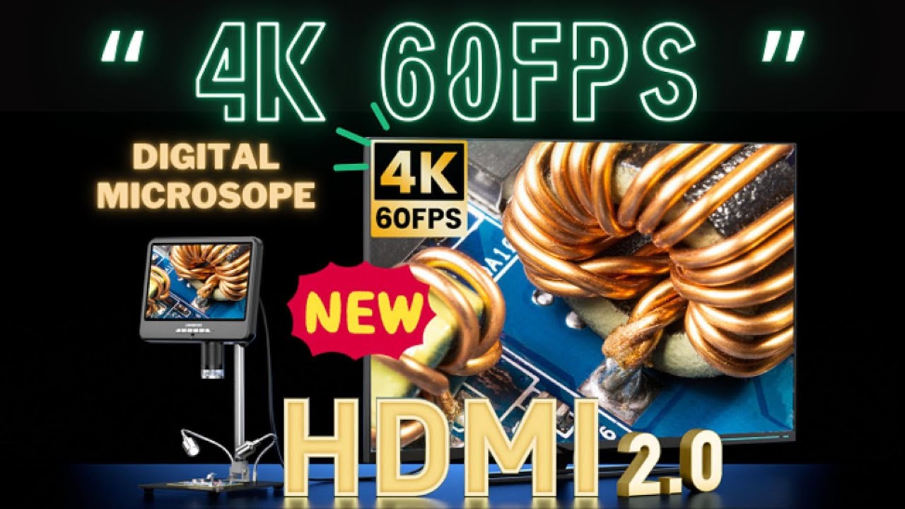 4K 60fps Digital Microscope? It's coming! Look at this LinkMicro TRUE ...