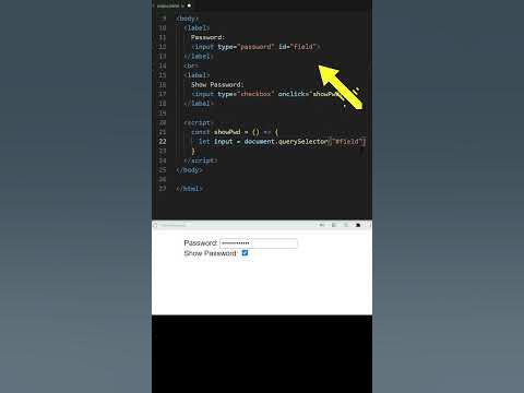 Mostrar y Ocultar Password 👀🔑 - YouTube