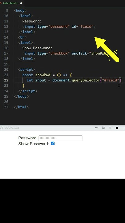 Mostrar y Ocultar Password 👀🔑 - YouTube