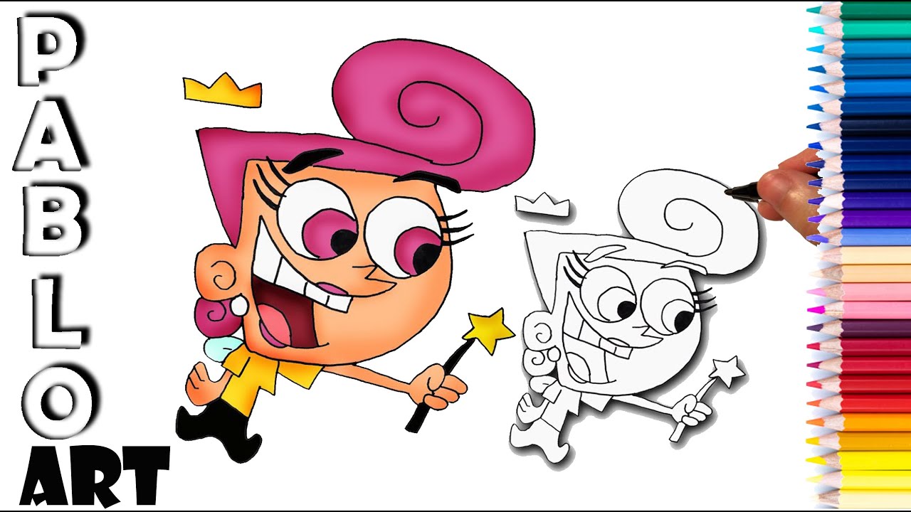 How to Draw Wanda from The Fairly OddParents - Nickelodeon cartoon ...