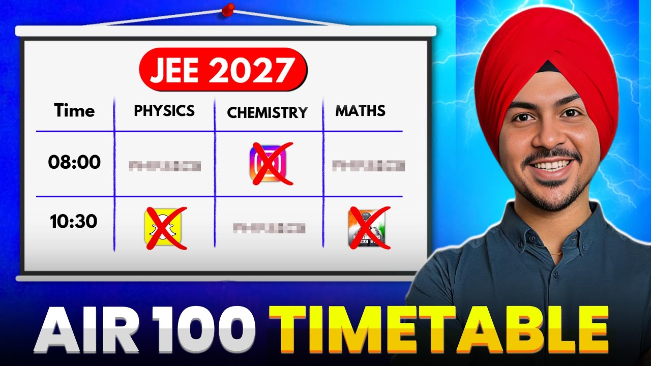 JEE 2027: Time Table for IITs🔥 | Study Plan - YouTube