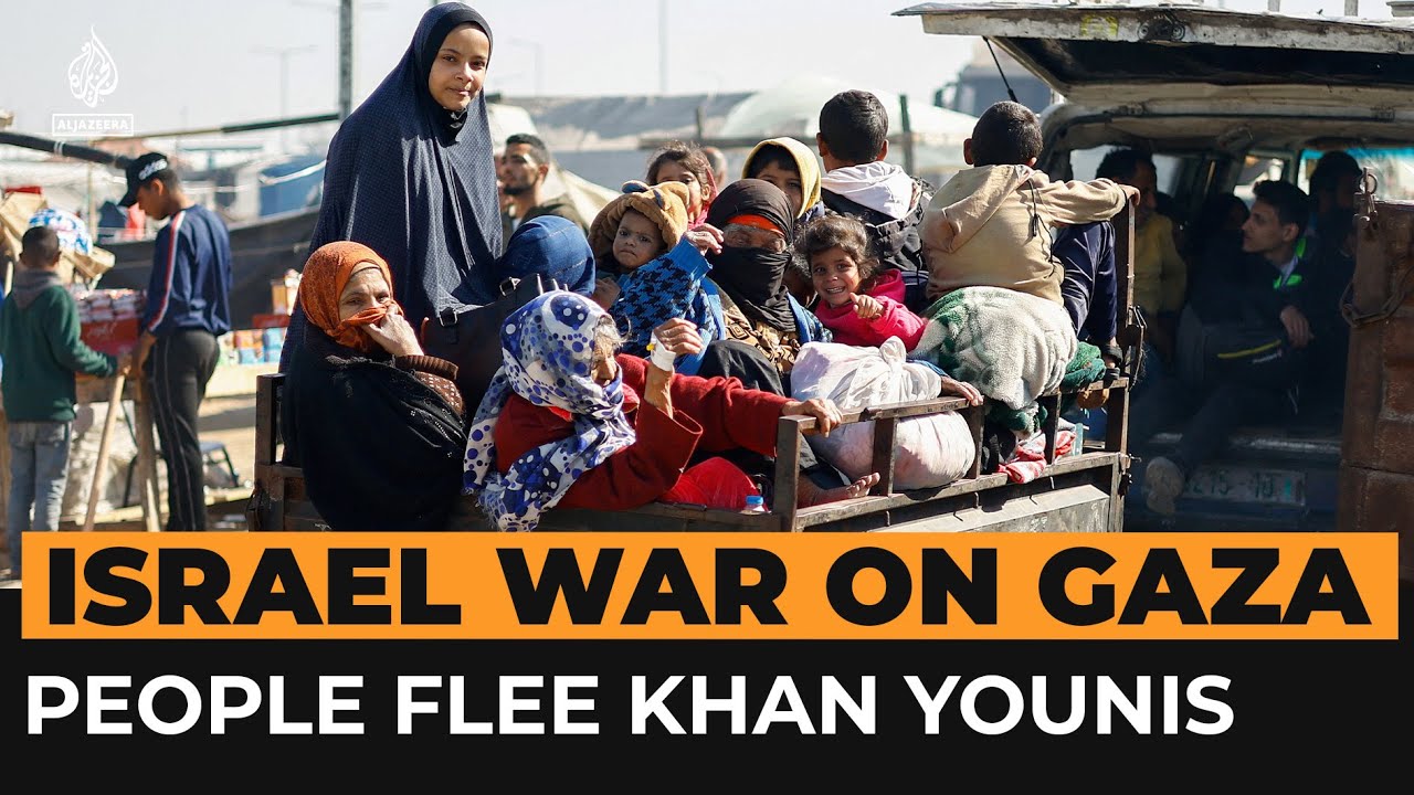 People run for their lives from Khan Younis in Gaza | Al Jazeera ...
