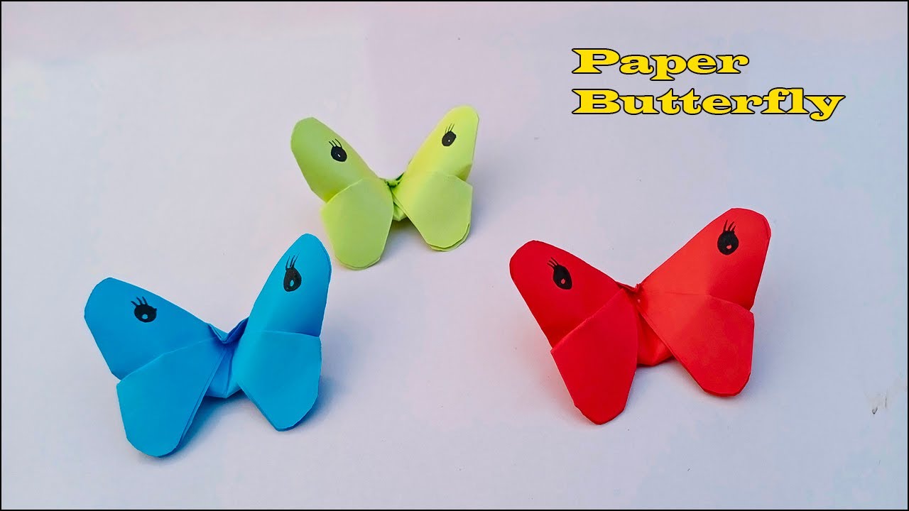 DIY | How To Make Origami Paper Butterflies | Easy craft Ideas | Paper ...