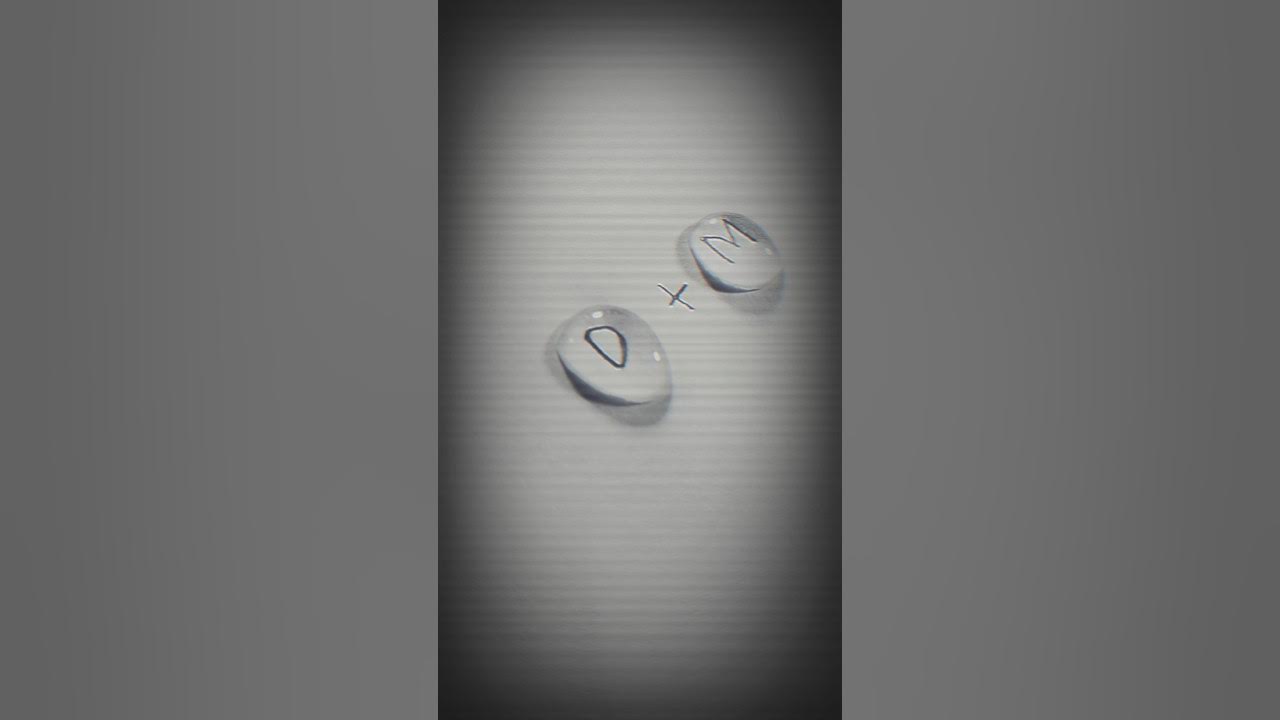 Letter D+M drawing ️ How to draw letter d+m with heart ️ #shorts # ...