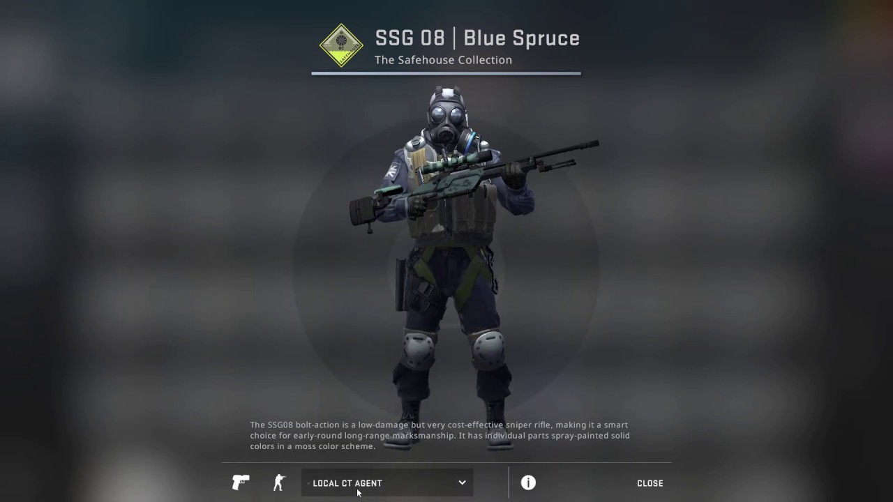 CSGO SSG 08 Blue Spruce Field Tested - YouTube