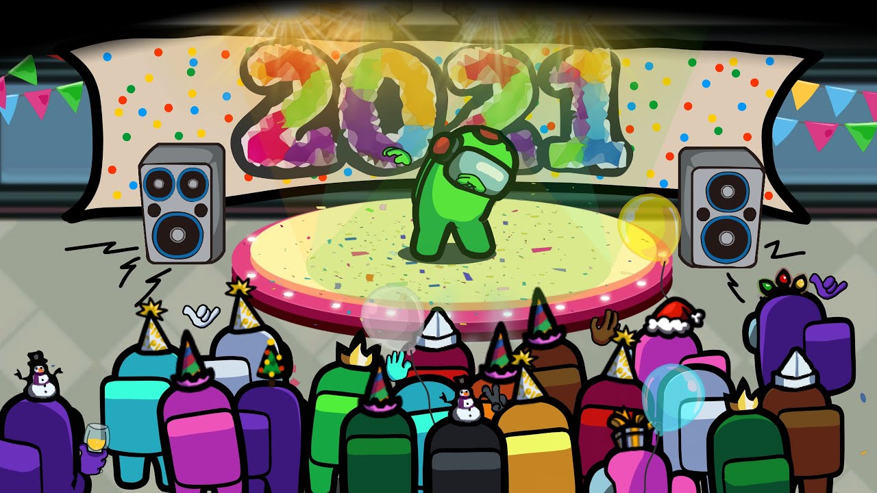 Among Us New Year Party Animation 🥳 - YouTube