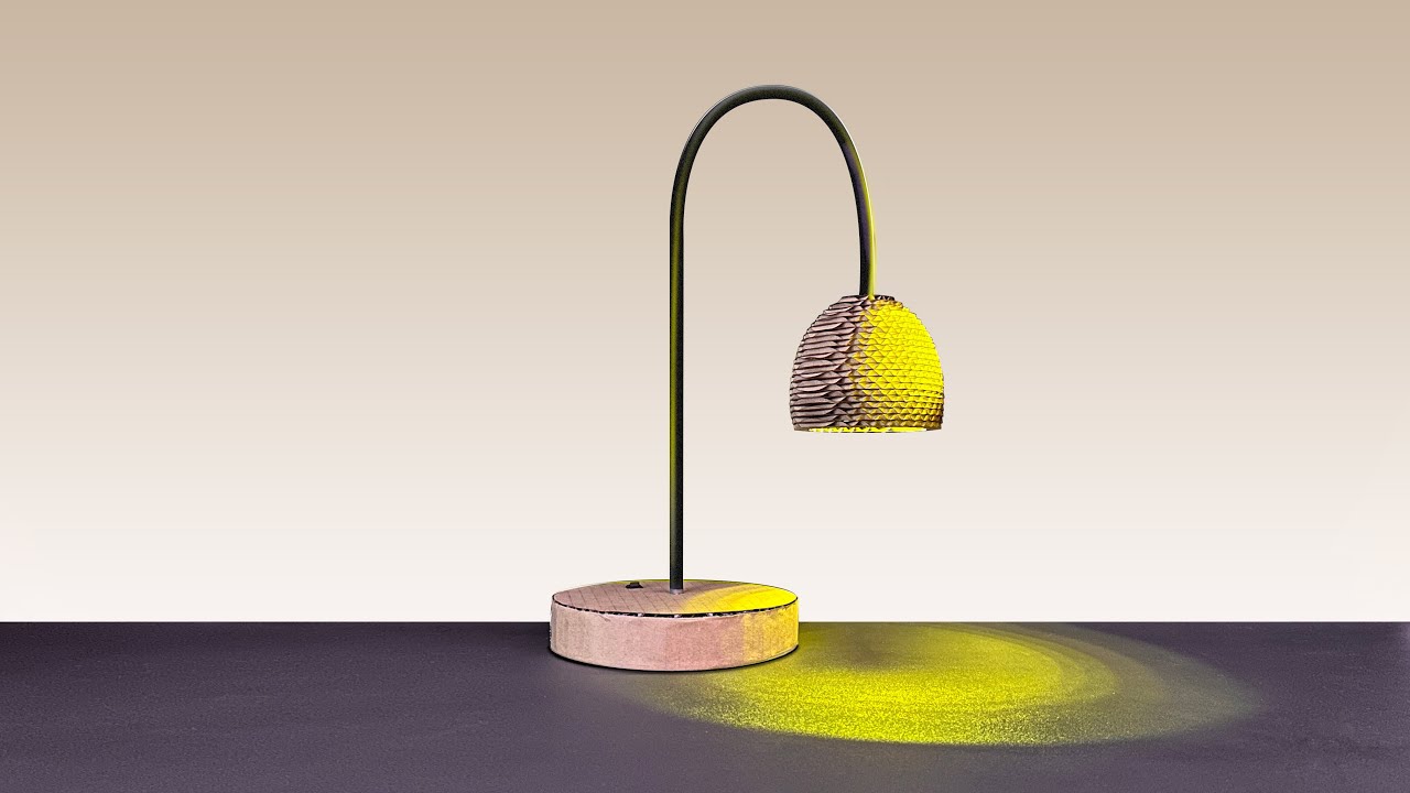 Creative Cardboard Desk Lamp | Illuminate Your Space #cardboard #craft ...