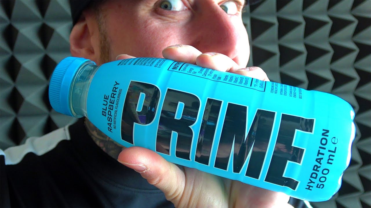 KSI PRIME DRINK REVIEW BLUE RASPBERRY - YouTube