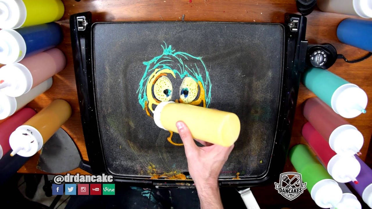 Inside Out Pancake Art - Joy - YouTube