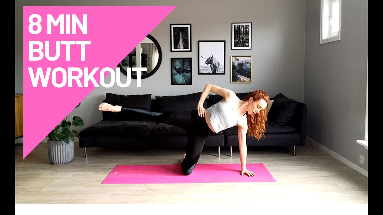 8 MIN EFFECTIVE BUTT WORKOUT // AT HOME // NO EQUIPMENT - YouTube