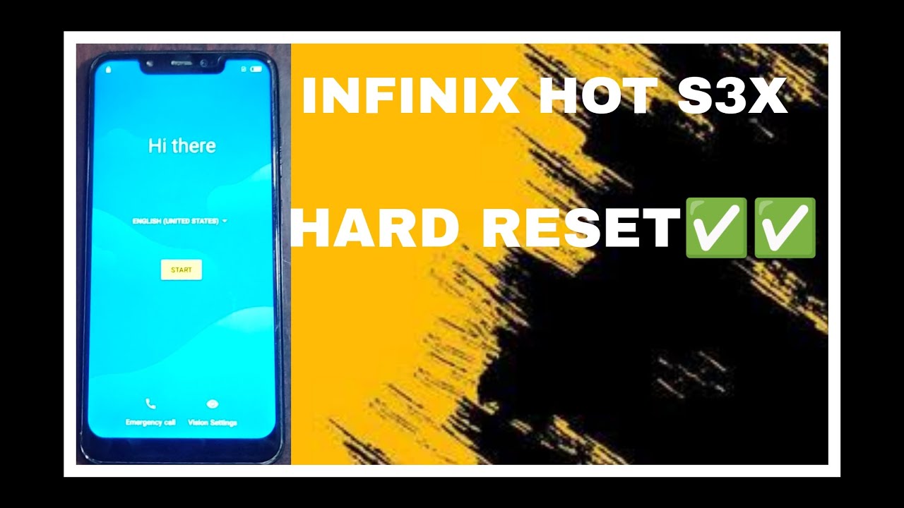 INFINIX HOT3X HARD RESET 100% WORK - YouTube