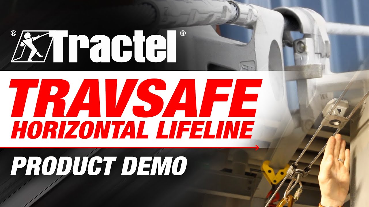 Tractel TravSafe Horizontal Lifeline Product Demonstration - YouTube