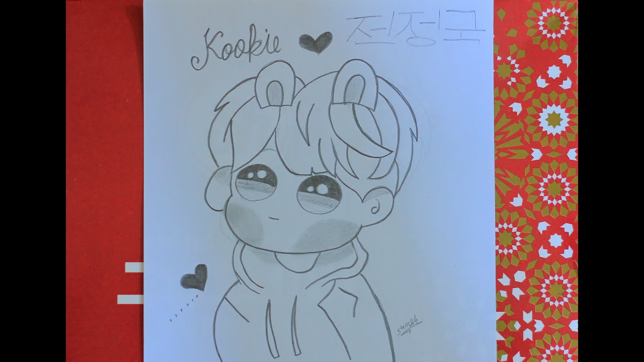 رسم جونغكوك من بى تي اس رسم انمي Youtube