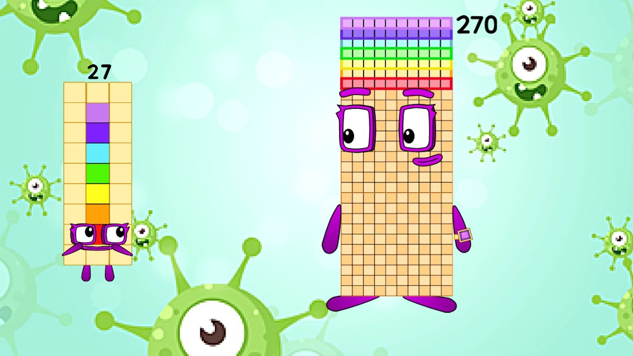 Numberblocks full season: 27 Meets 270 in epidemic covid 19 - YouTube