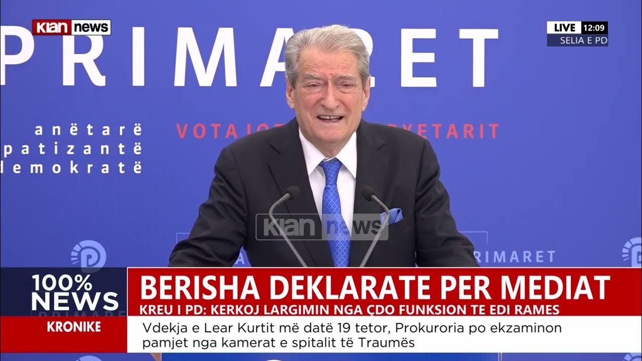 Berisha: Kërkoj dorëheqjen dhe largimin përfundimtar nga çdo funksion ... Berisha: Kërkoj dorëheqjen dhe largimin përfundimtar nga çdo funksion ...