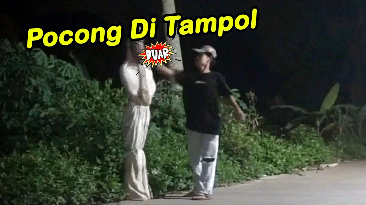 Kompilasi Prank Pocong Di Tampol Bikin Ngakak !!! - YouTube