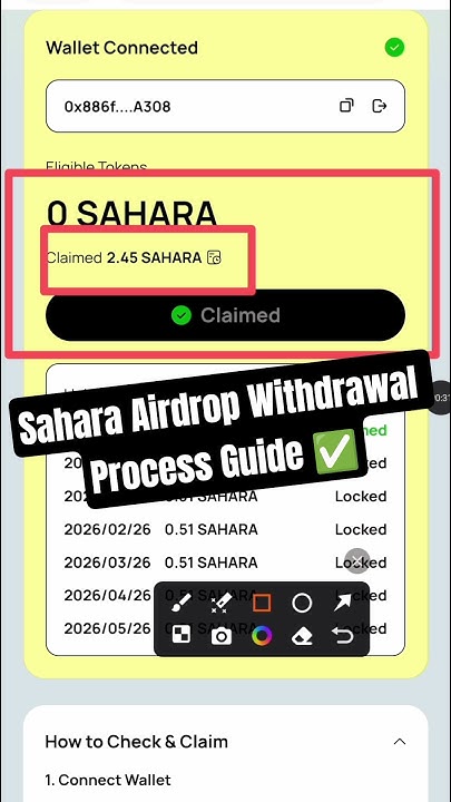 Sahara AI Airdrop Claim and Sell Process Guide || Sahara Airdrop Withdrawal Kaise Kare Guide ...