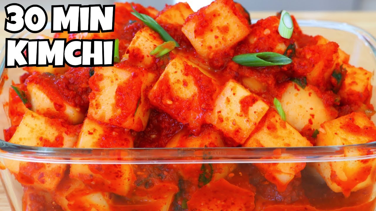 30-Min Korean Cubed Radish Kimchi Recipe—EASY Step-by-Step! - YouTube