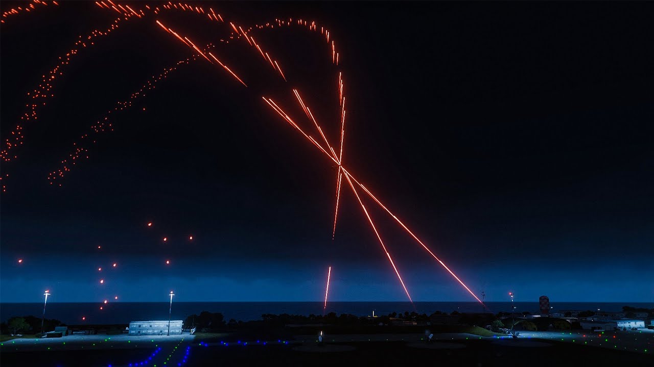 Ukrain Air Defense in Action at night C-RAM - Tracer Fire - ASMR - ARMA ...