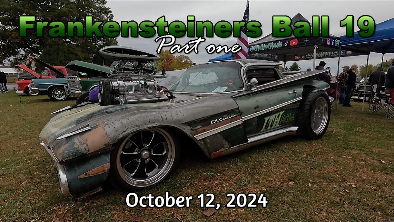 MASSIVE CAR SHOW !! Frankensteiners Ball 19 Part One - hot rods ...