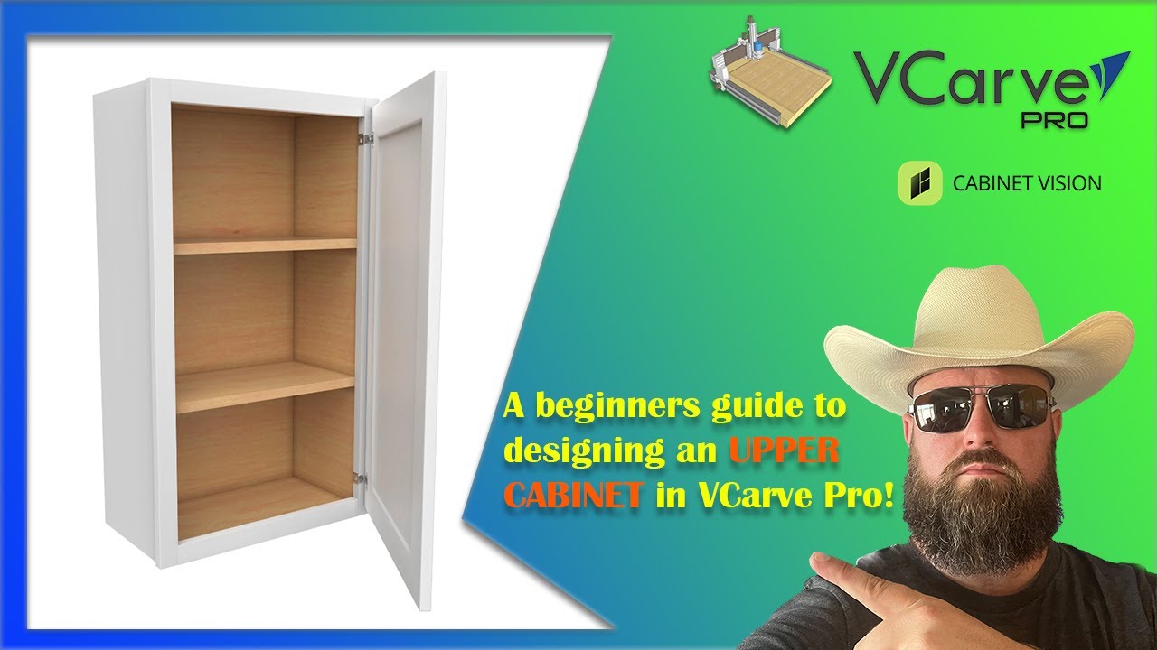 Designing an upper cabinet in VCarve Pro for beginners! - YouTube