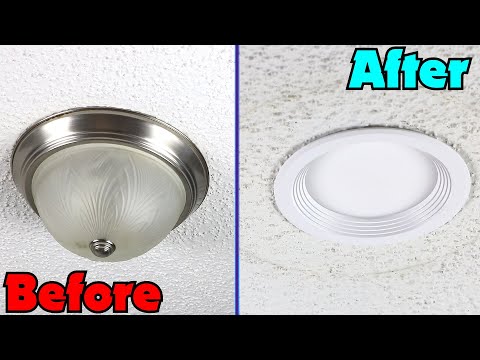 How To Install Recessed Light Fixture In An Existing Ceiling